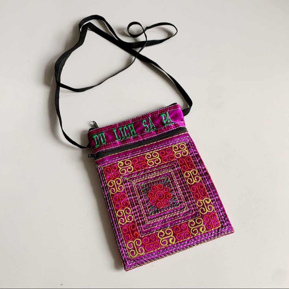 Colorful Crossbody Purse From Vietnam Souvenir Multic… - Gem